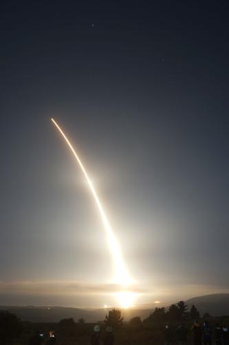 Unarmed Minuteman III ICBM launched from Vandenberg Air Force Base ...