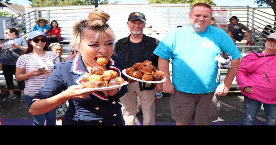 Competitive eater Raina Huang returns to Solvang Danish Days for ...