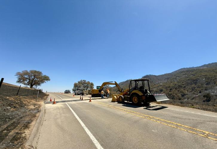 Highway 166 reopens; hour-long traffic delays expected; Gifford fire ...