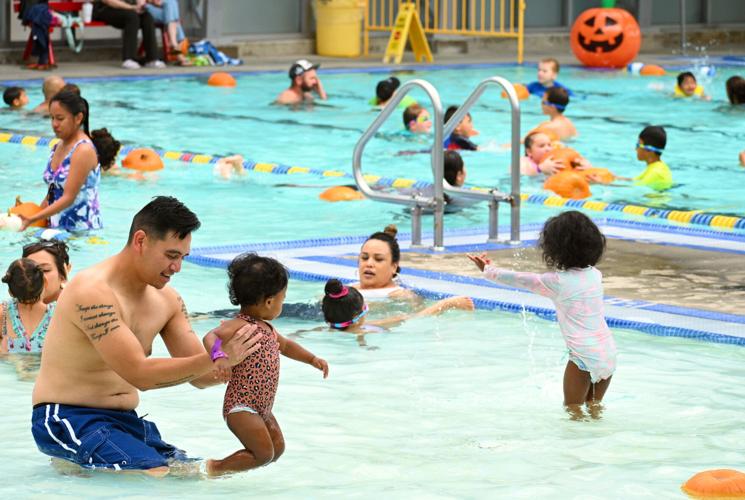 Families enjoy a splash at Lompoc Aquatic Center while dunkin' for ...