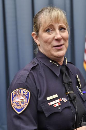 Hancock College swears in Cathy Farley as new police chief | Local news ...