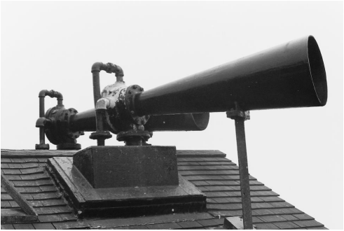 Foghorn near Point San Luis Lighthouse keeps ships from running aground ...
