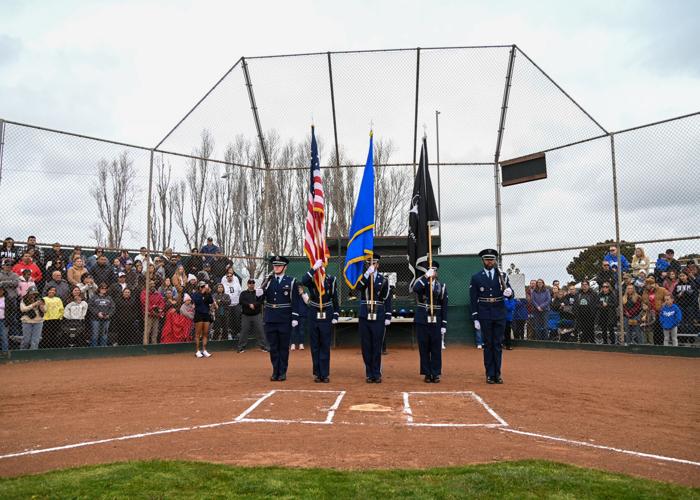 SLD 30 Honor Guard presents the colors at Lompoc Little League opening ...