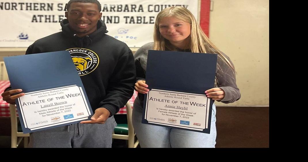 Hancock's Latrell Brown and St. Joseph's Annie Heybl named Athletes of ...