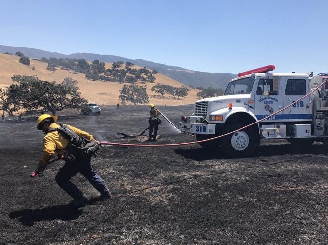 Brush fire that sparked in the Santa Ynez Valley quickly contained ...