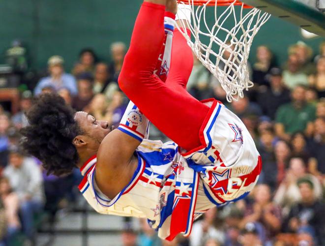 Harlem Globetrotters entertain fans during their 100 Year Tour at Cal ...