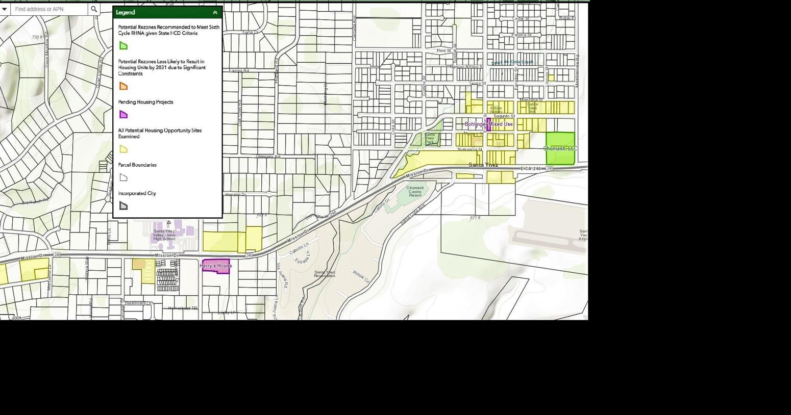 Santa Barbara County interactive map shows potential rezoning sites to ...