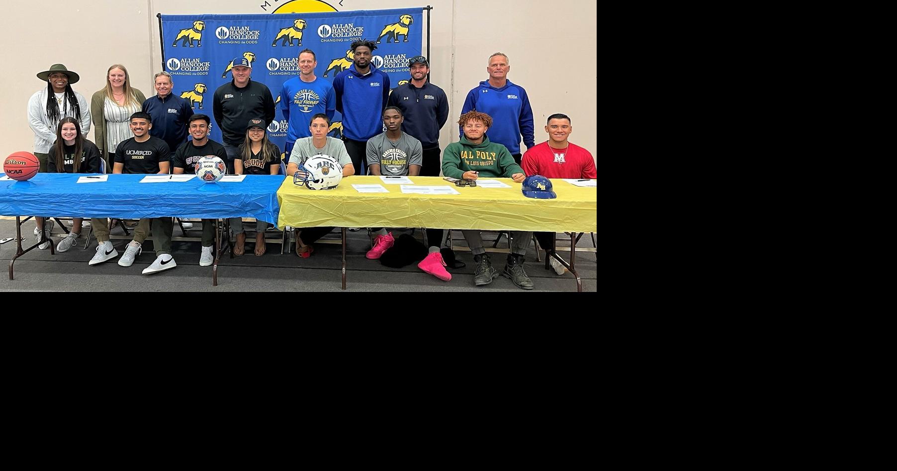 Hancock College athletes celebrated for signing with four-year programs ...