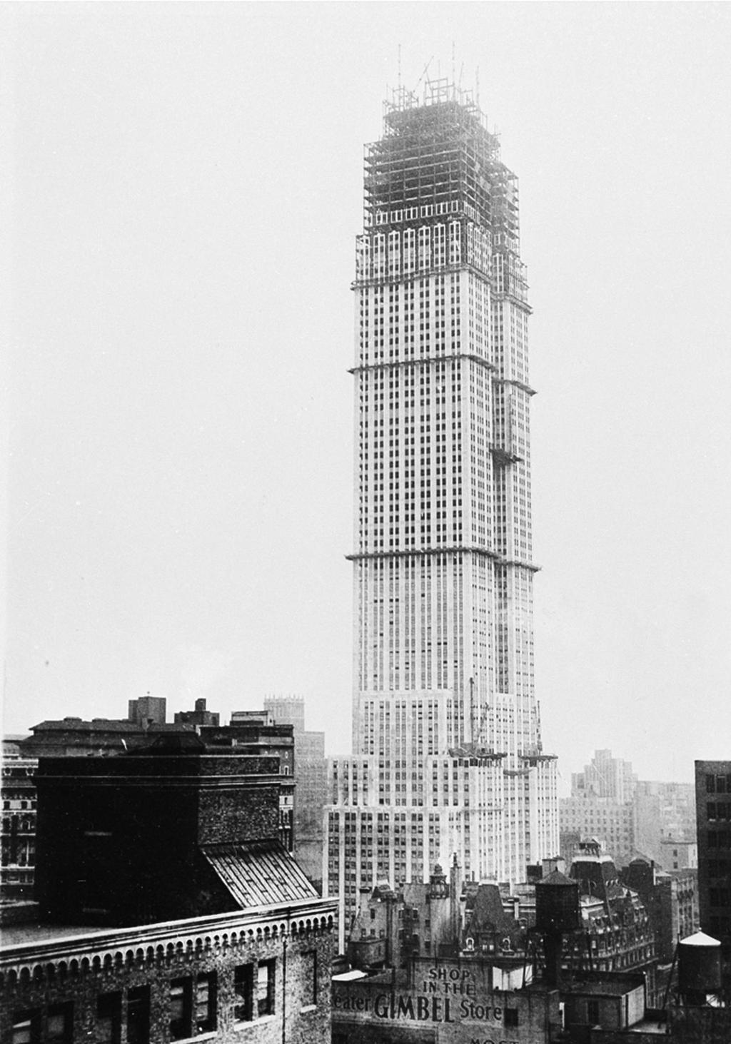 empire state building construction photos