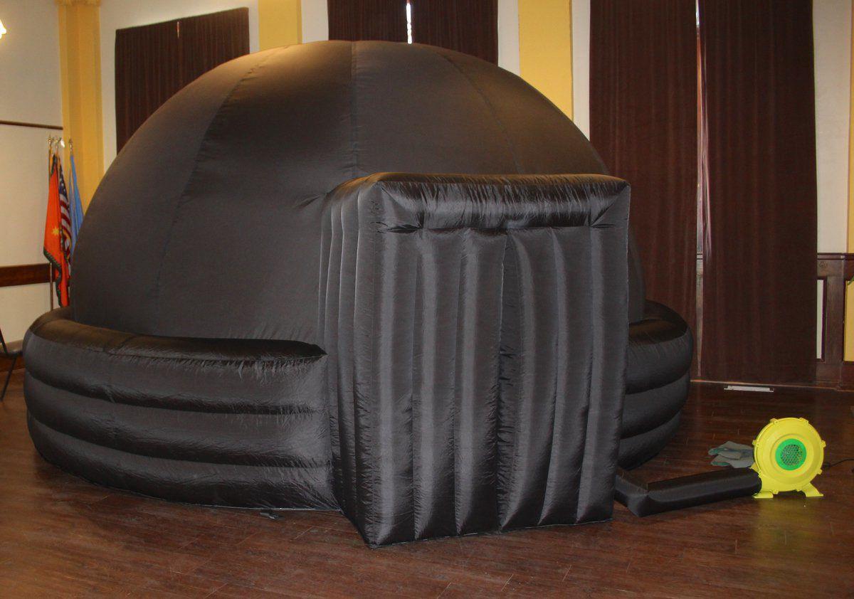 Visitors shoot for the stars in portable planetarium | News ...