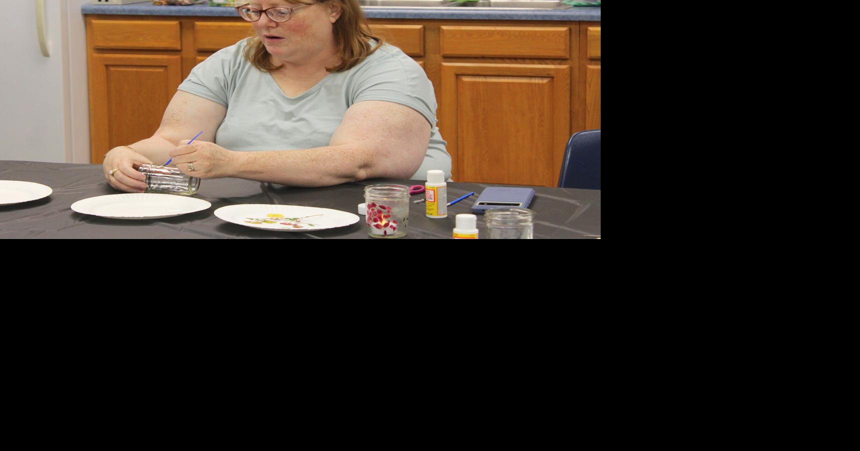 CREATIVE SHINE: Locals light up Hulbert Community Library with mason ...