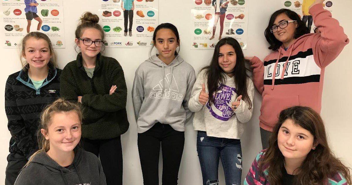 Peggs School SWAT Team posts nutrition information in cafeteria | News ...