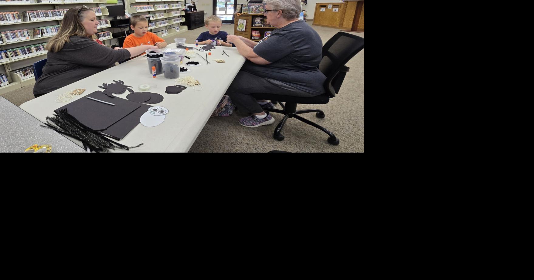 CLIMBING SPIDERS: Hulbert library has children practicing art ...