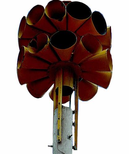 inside a tornado siren