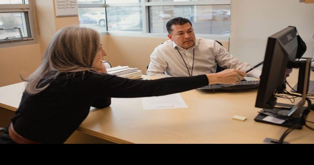 Frank Tenorio listens as Christina Campos goes over legislation | News ...