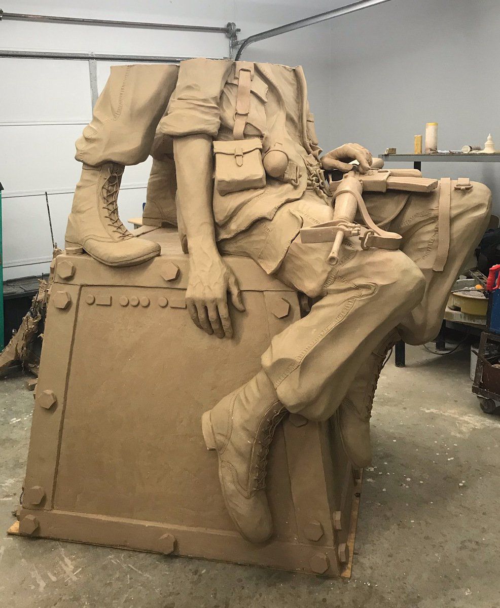 Jackson sculpture near Reasor's to honor veterans | Arts-entertainment ...