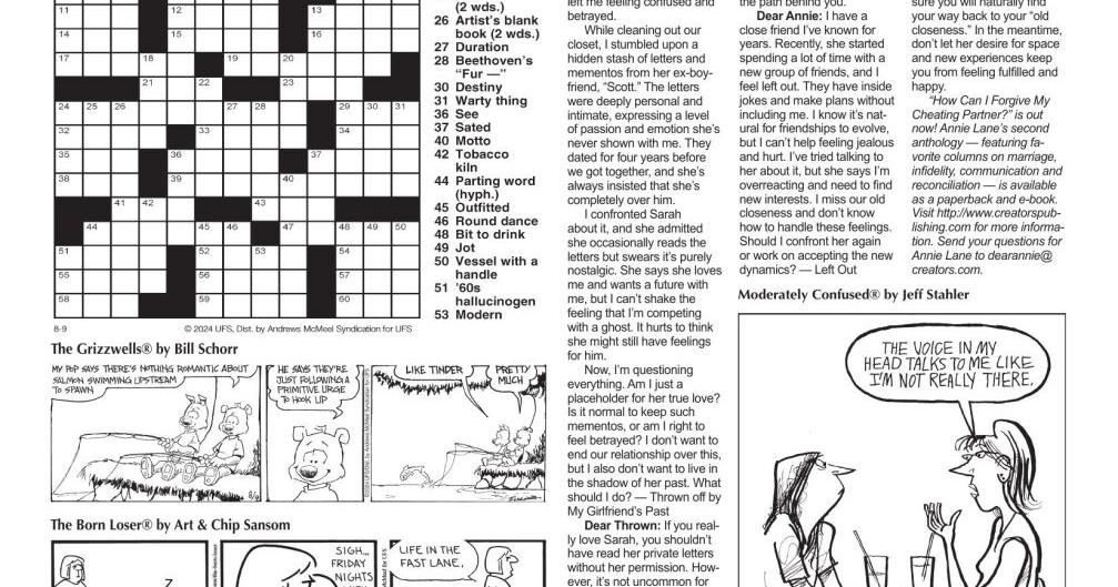 Comics - Tuesday, August 13, 2024 | Daily Comics And Puzzles ...