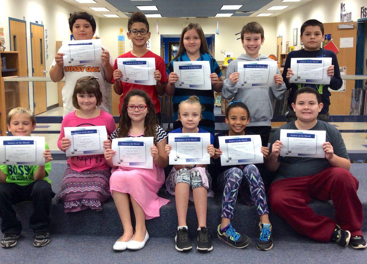 Cherokee Elementary School Students of the Month | Education News ...