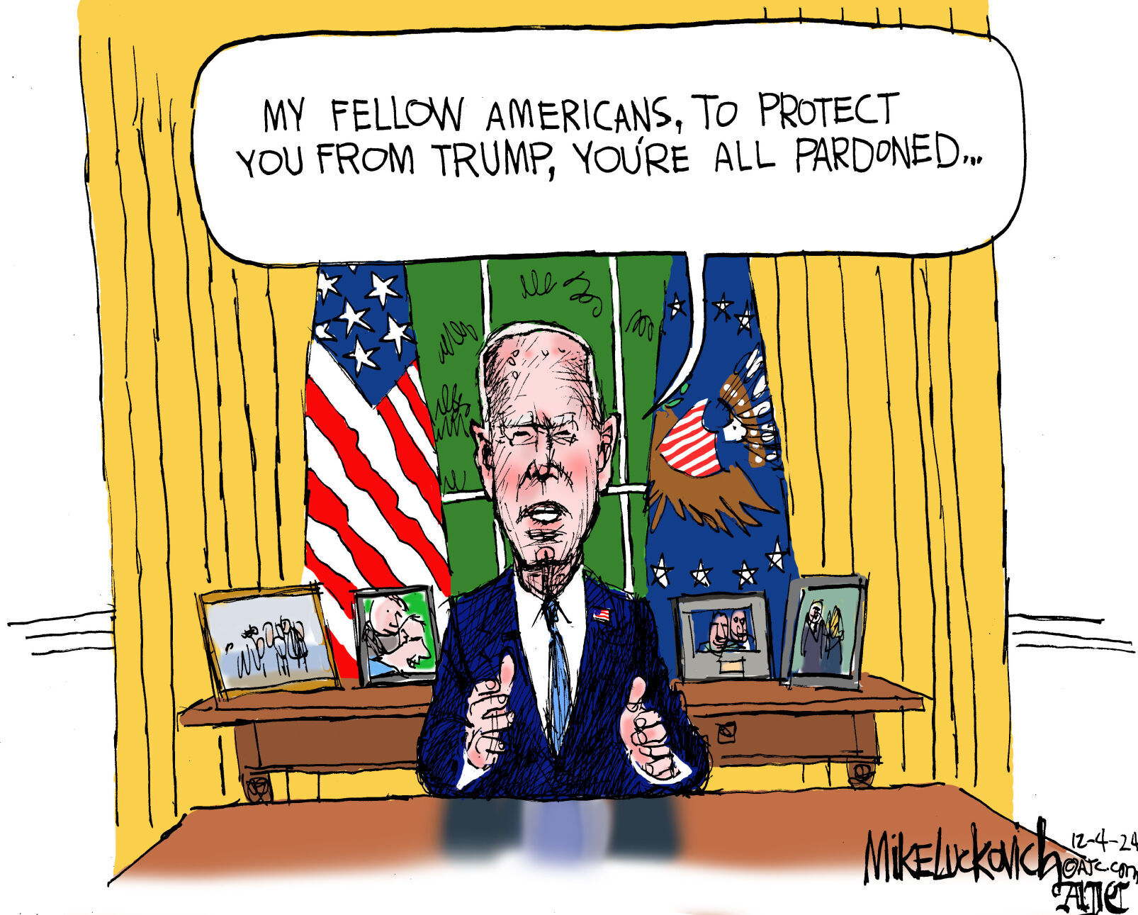 10 political cartoons pan Hunter Biden's pardon