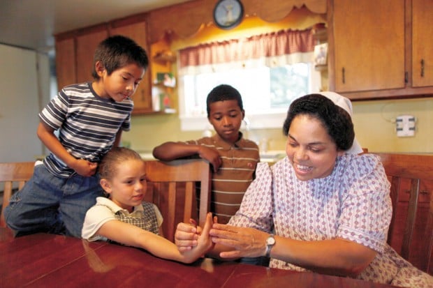 African American children in Mennonite families bridge two worlds