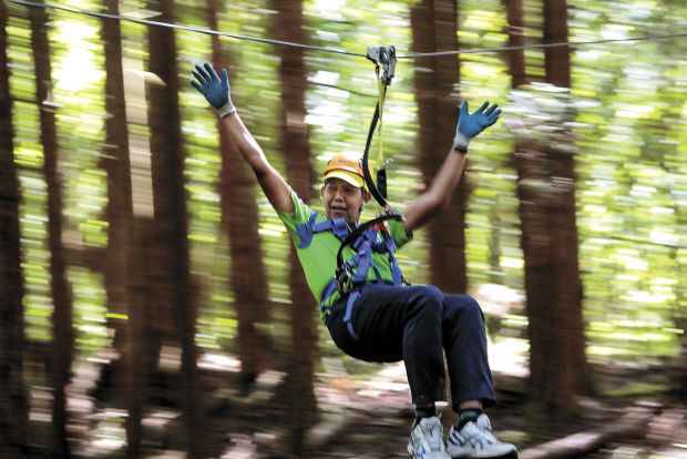 Silver Lake zip line attraction offers a rush for those brave enough to try
