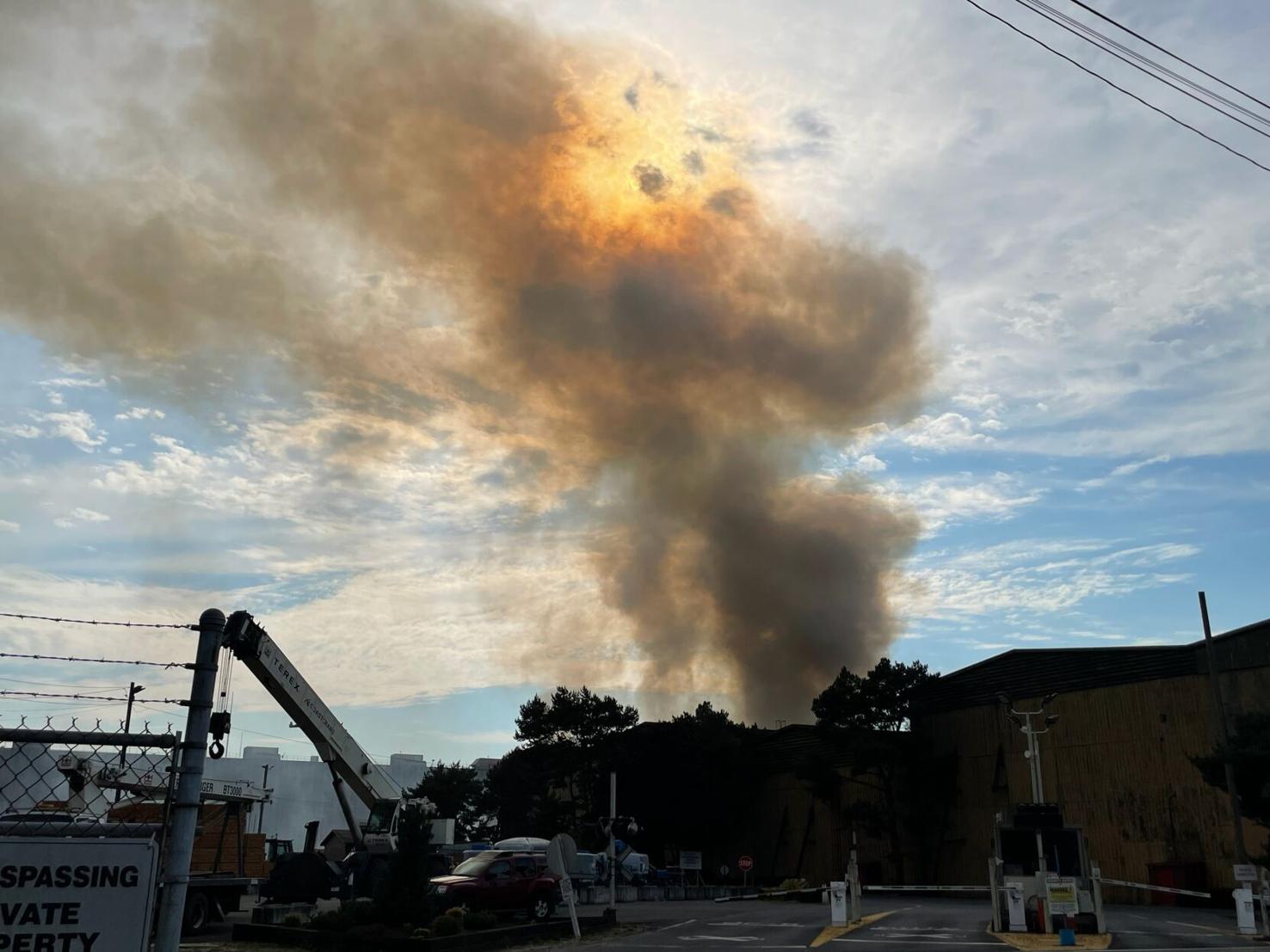 Fire reported at locomotive shop near Longview paper mill