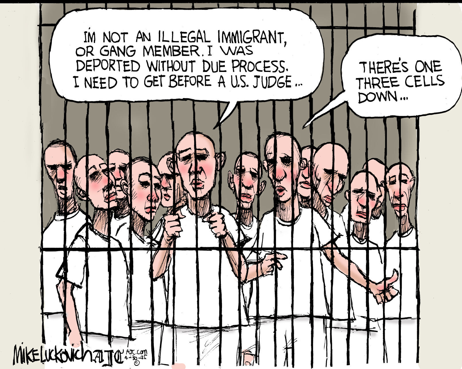 12 political cartoons debate Trump's deportations