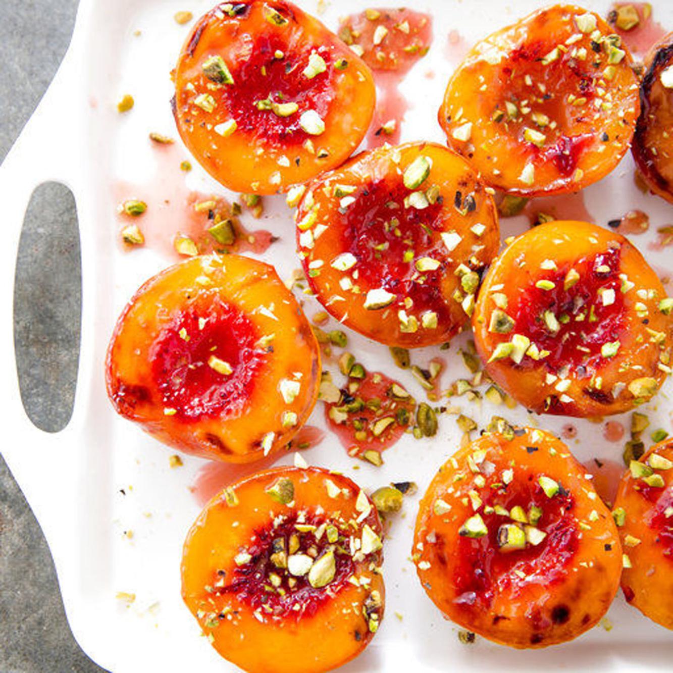 Amplify the peaches' flavor with this simple, warm dessert