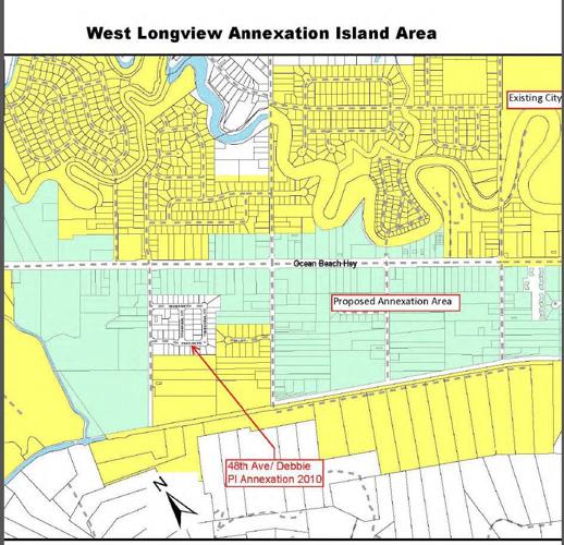 Longview to consider annexing 237 acres along Ocean Beach Highway