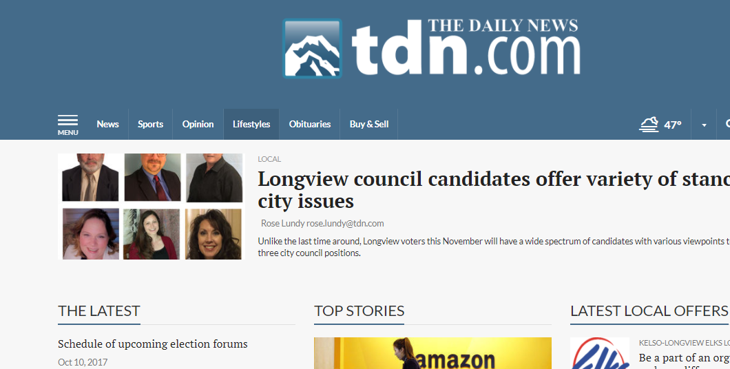 TDN website, candidates victimized by false, offensive political ad