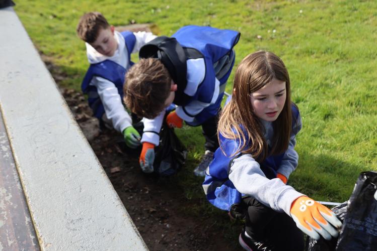 Butler Acres Elementary students adopt street, collect trash
