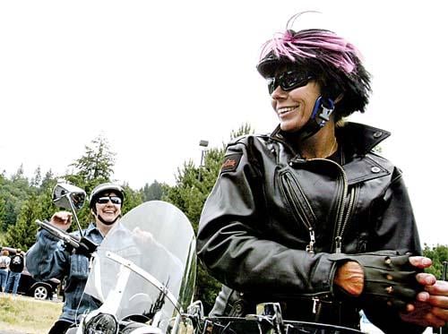 Motorcycle mamas follow open road to freedom