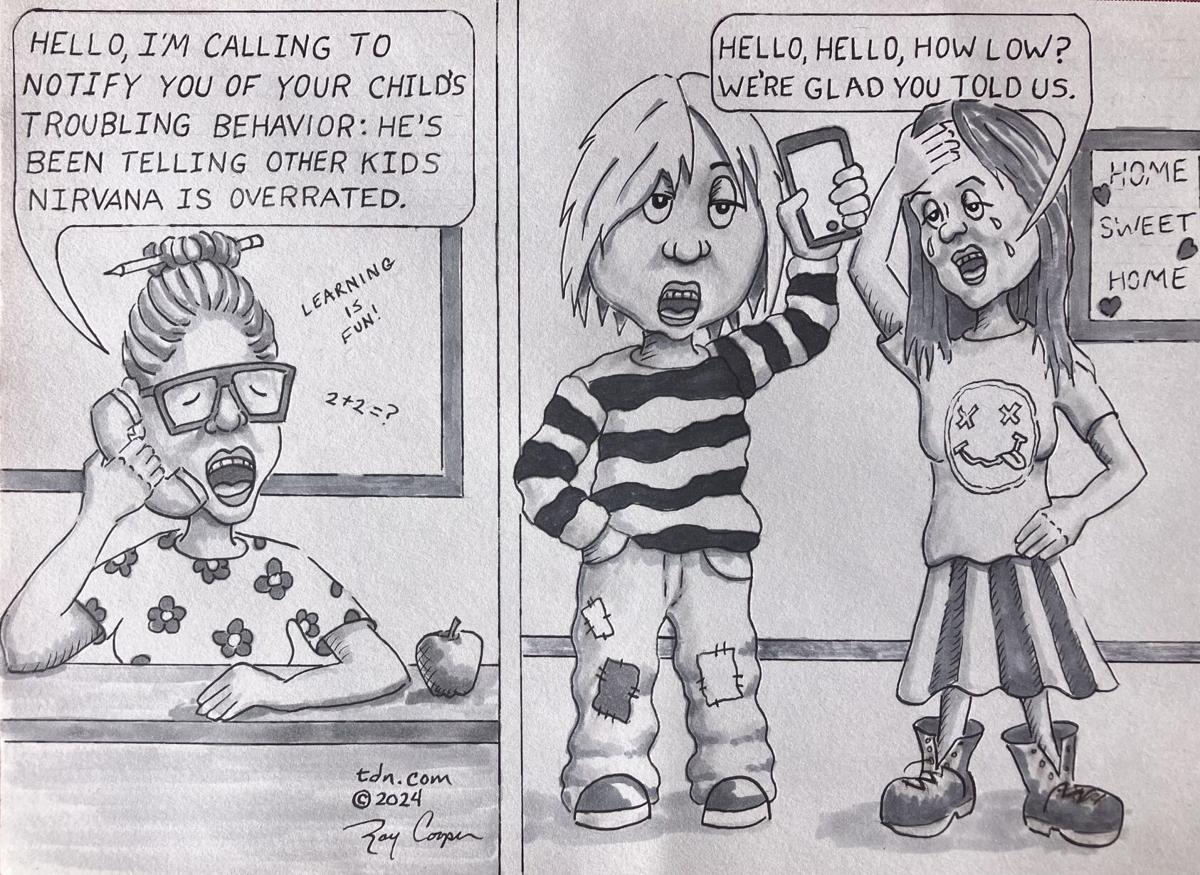 Editorial cartoon: When schools use opinion to dictate what is bad behavior