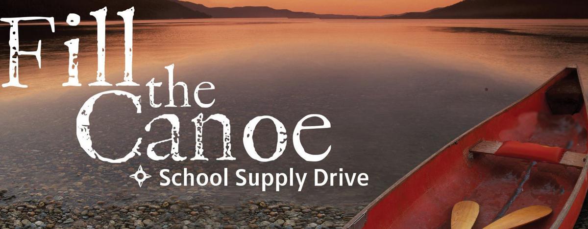 'Fill the canoe' for school supply drive