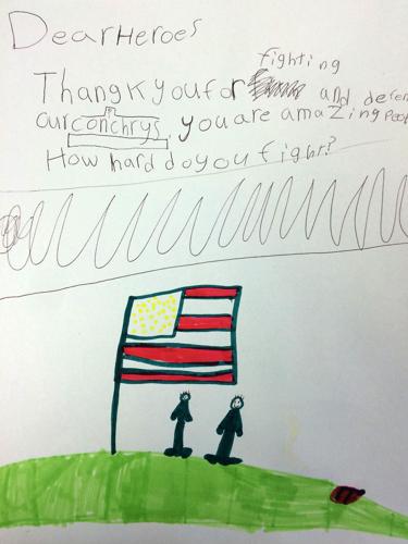 Kids send special messages to overseas troops via Dear Heroes event