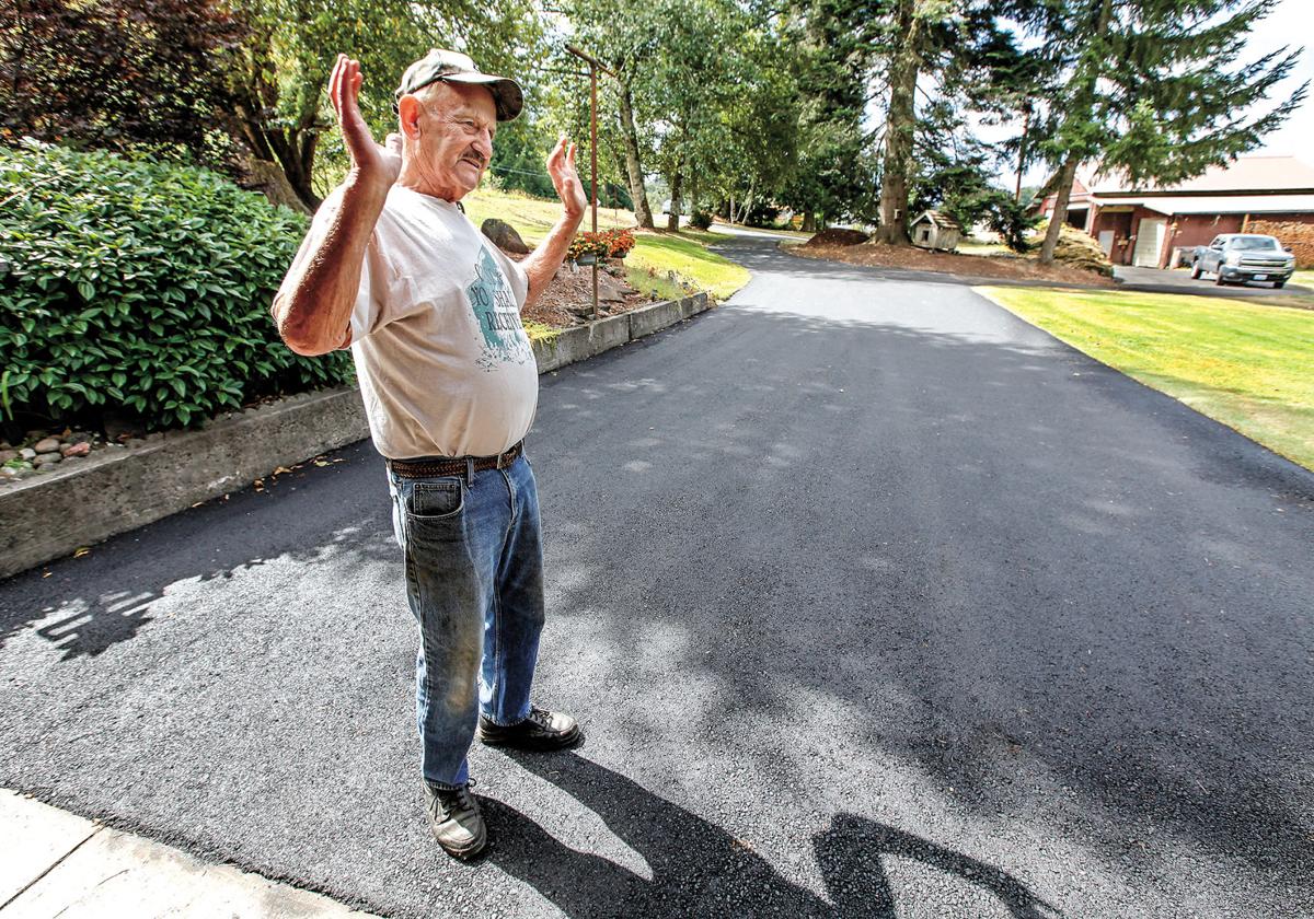 Couple taken in by shoddy paving job they didn't want