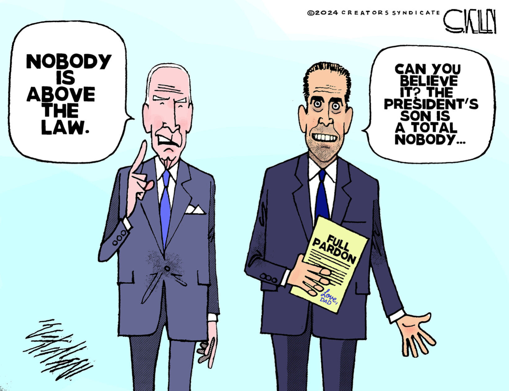 10 political cartoons pan Hunter Biden's pardon