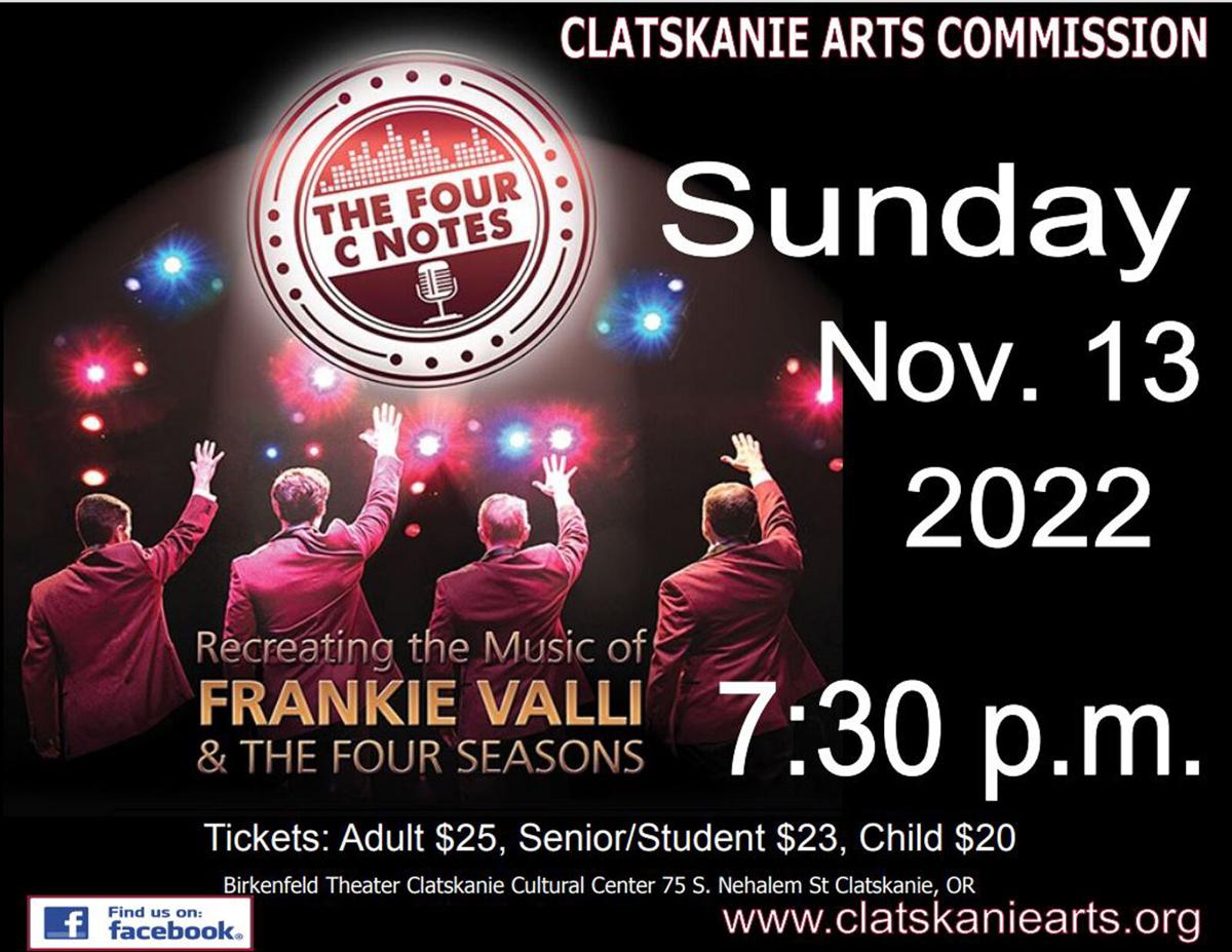 The Clatskanie Arts Commission presents Frankie Valli tribute band The ...