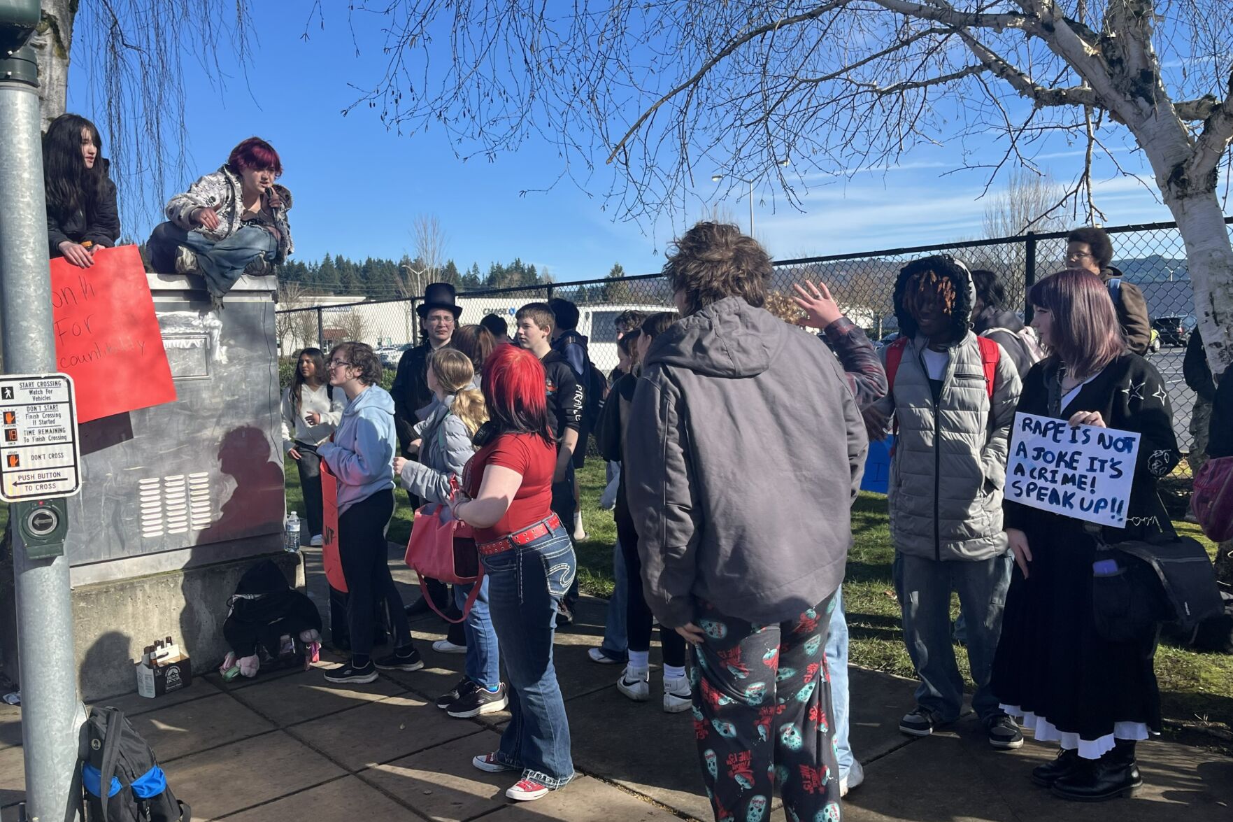 Mark Morris High School students continue to protest assault