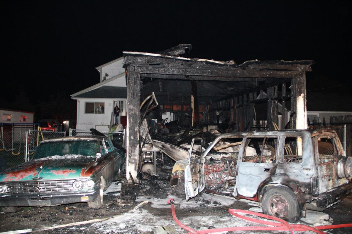 Garage declared total loss after fire