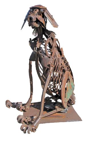 'Hound Dog' sculpture tops public vote of downtown Longview art