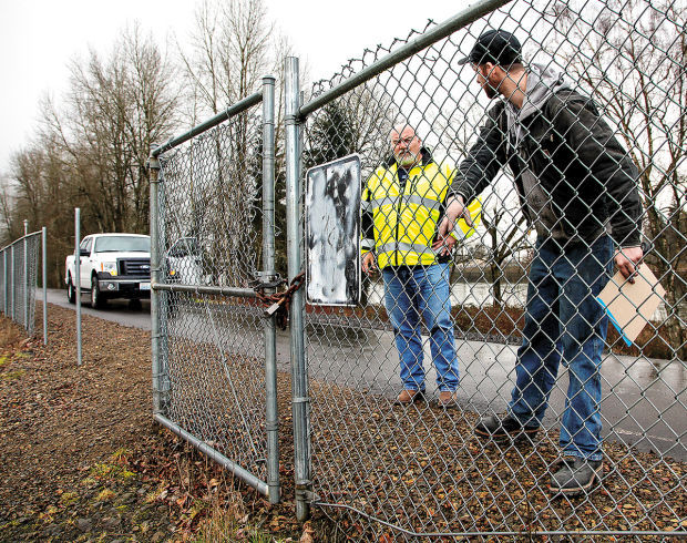 News Photo: City fence stripped again