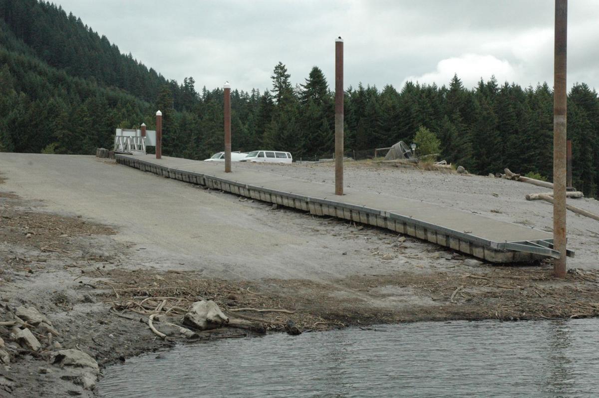 Swift Reservoir boat ramp high and dry