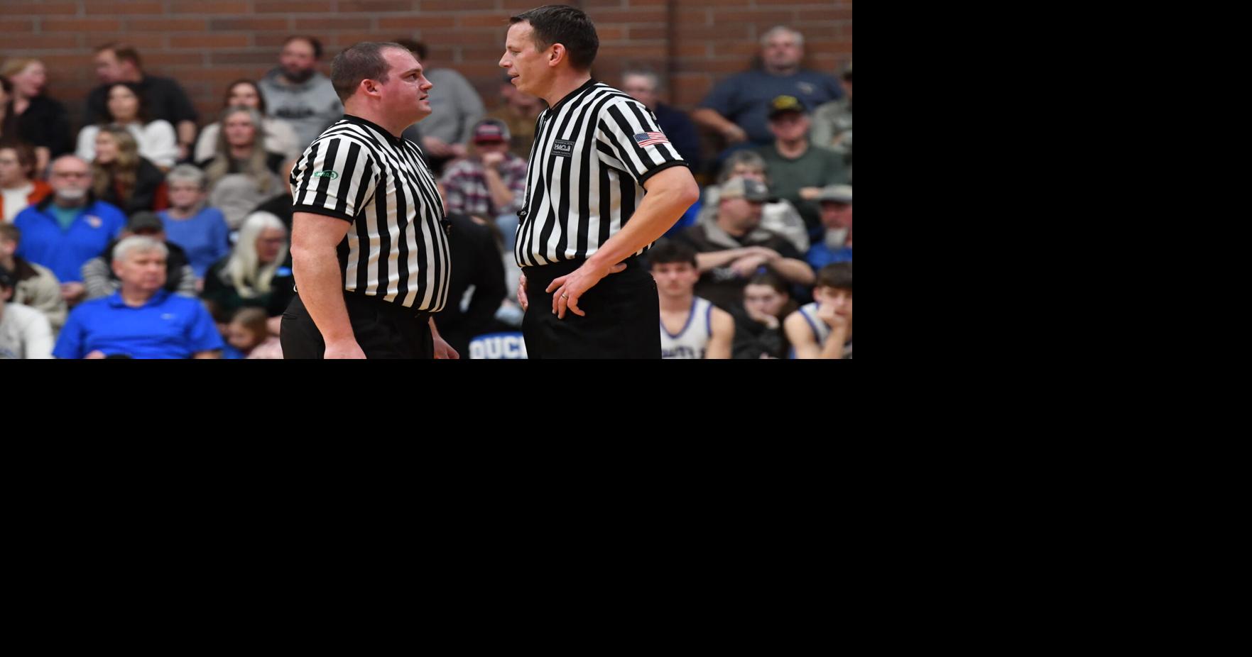 Basketball referees Walker Chinchen
