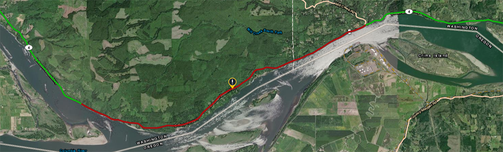 Debris slide closes State Route 4 in Wahkiakum County