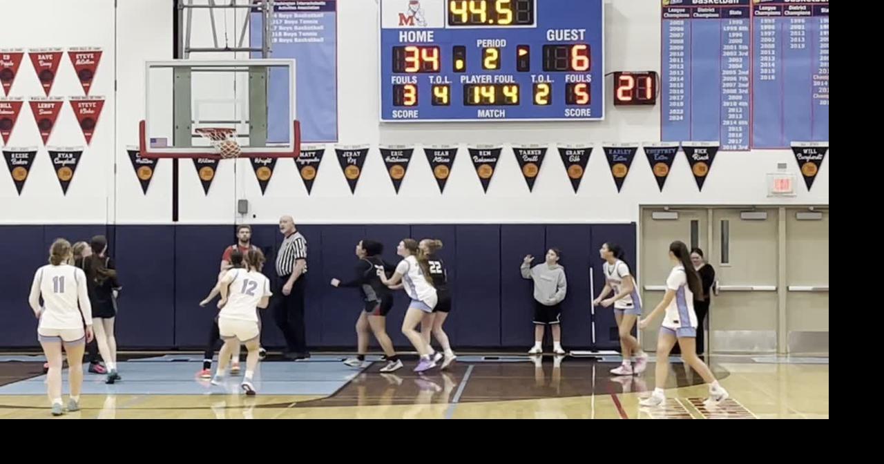 Mark Morris' Ashlyn Cole hits a 3-pointer