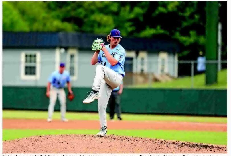Swanson riding the summer baseball showcase circuit