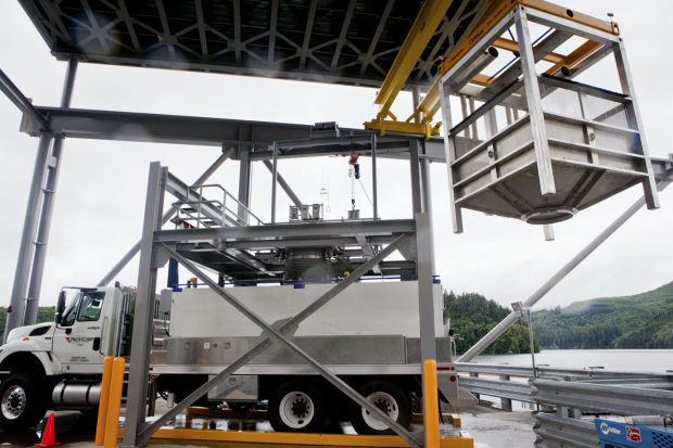 Fish collector up and running at Swift Reservoir