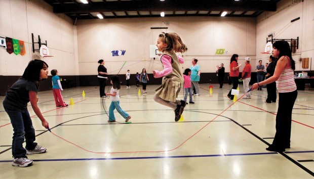 Olympic Elementary makes fitness a family thing