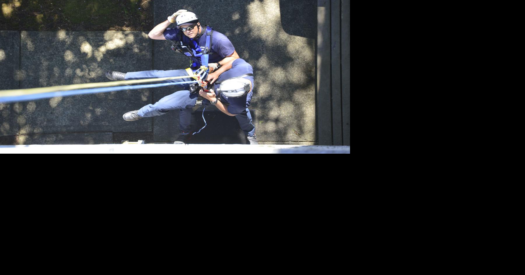 'Low-frequency, high-risk': Longview firefighters practice rope rescues